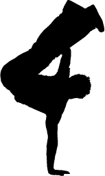 Breakdance Silhouette