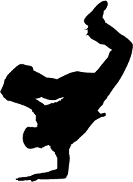 Breakdancing Silhouette