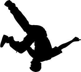 Breakdancing Silhouette